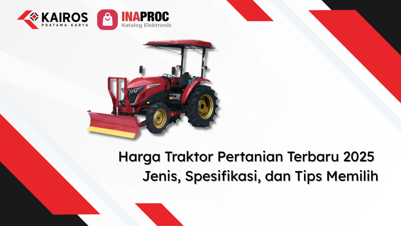 Harga Traktor Pertanian Terbaru 2025 dan Jenisnya